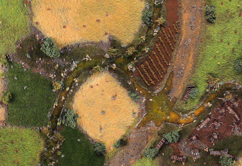 Kraken Wargames: Meadows Creek 44"x30" Spielmatte | KWG-CP-28