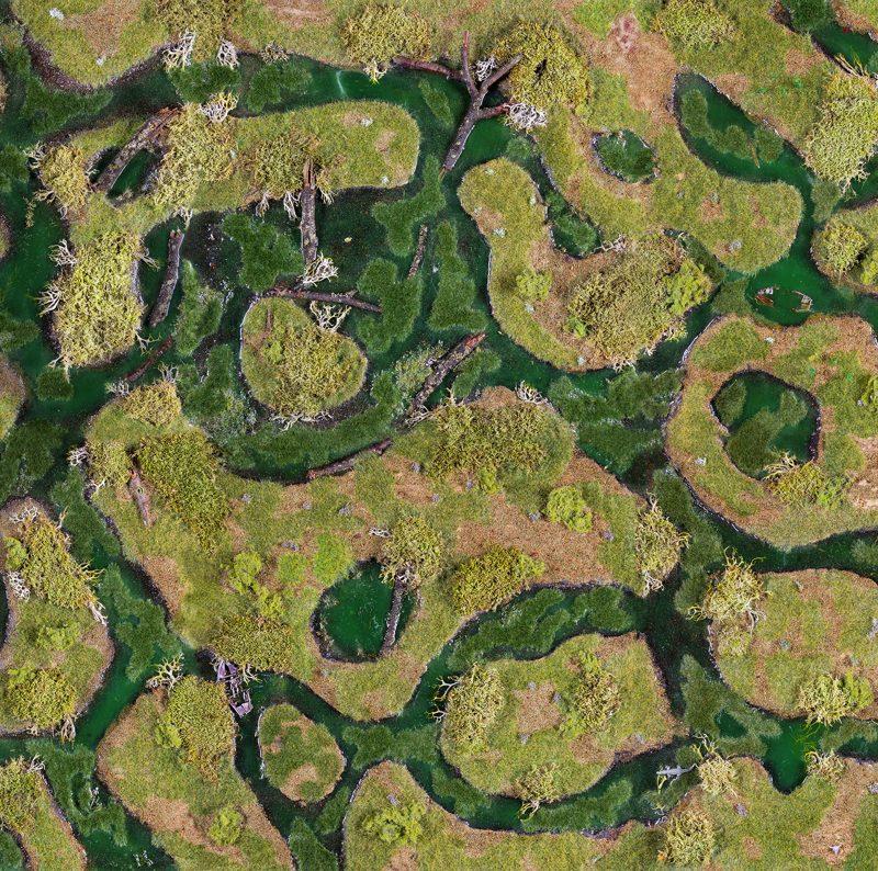 Kraken Wargames: Forsaken Swamp 4x4 Spielmatte | KWG-44-19